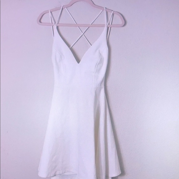 Dresses | Chic White Backless Dress | Poshmark